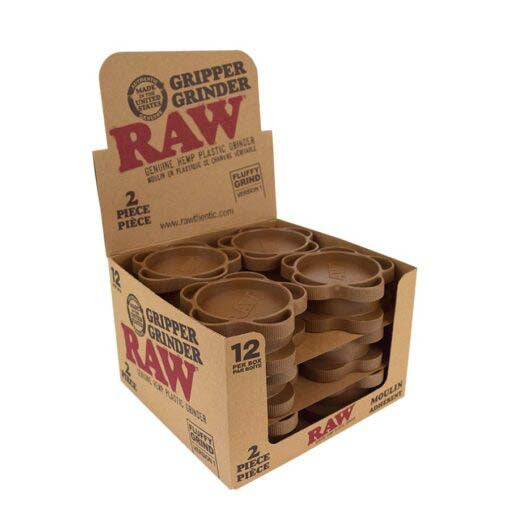 RAW GRIPPER 2-PIECE GRINDER - BC Smoke Shop