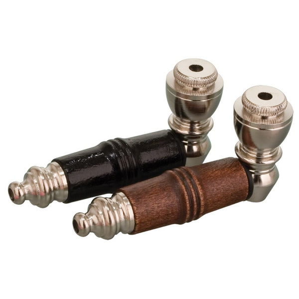 Wood and Metal Donald Pipe - BC Smoke Shop
