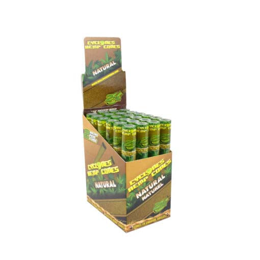 Cyclones Hemp Wraps Cones – Natural - BC Smoke Shop