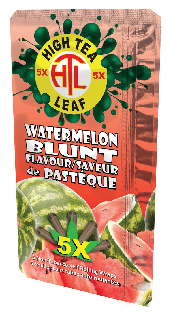 High Tea Leaf Hemp Wraps - Watermelon - BC Smoke Shop