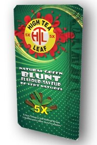 High Tea Leaf Hemp Wraps - Natural Green - BC Smoke Shop